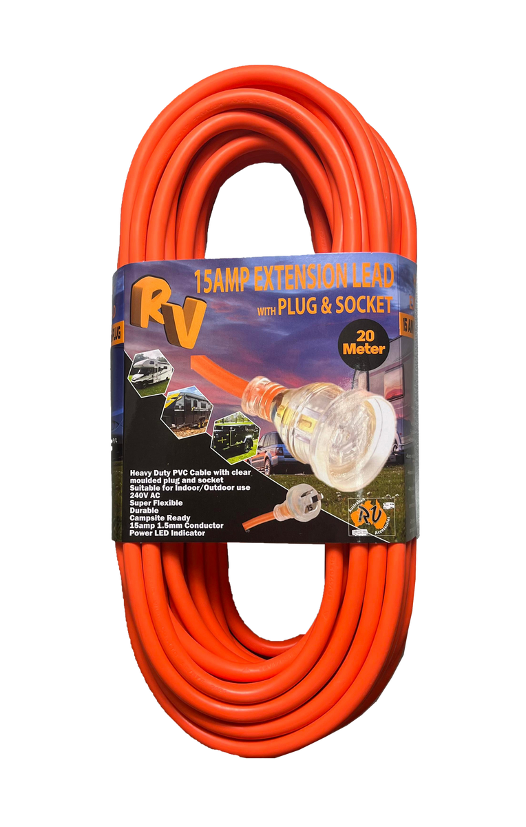 240v 15 Amp Extension Cord 20 Metres – Campera