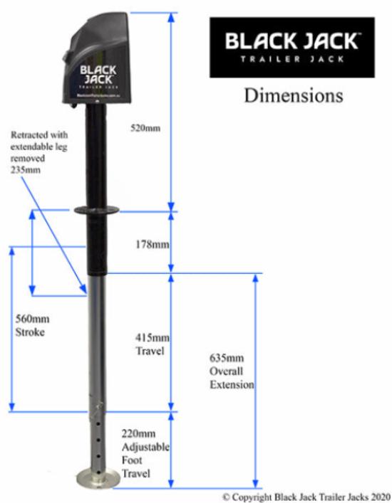 Black Jack Electric Trailer Jack - We Can Install – Campera